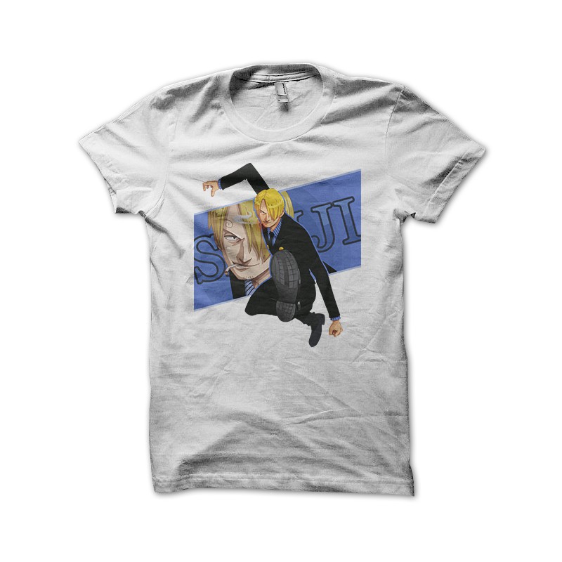 Shirt Sanji Onepiece White Illustration